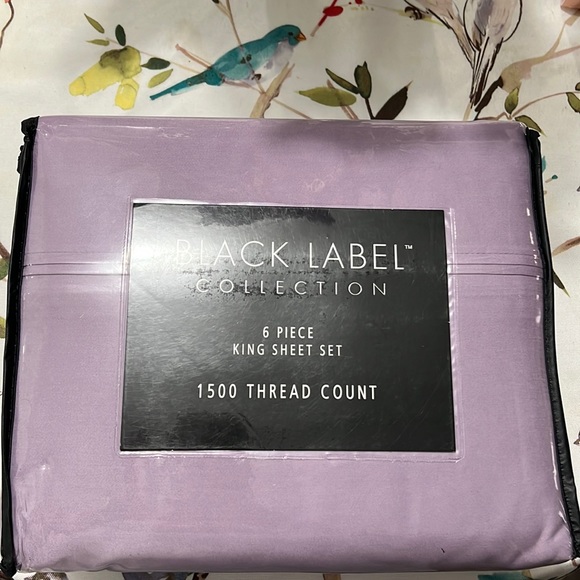 Black Label | Bedding | Black Label Collection 6 Piece King Sheet Set ...